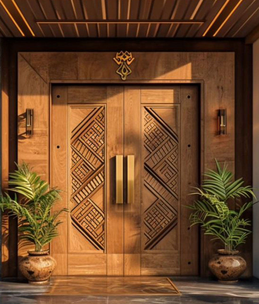 Elevate Your Entryway: Stunning Wooden Entrance Doors